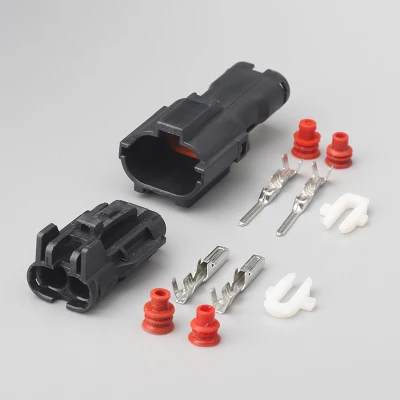 KET 2 Way Male Female Automotive Fog Lamp Connector Waterproof Plug ...