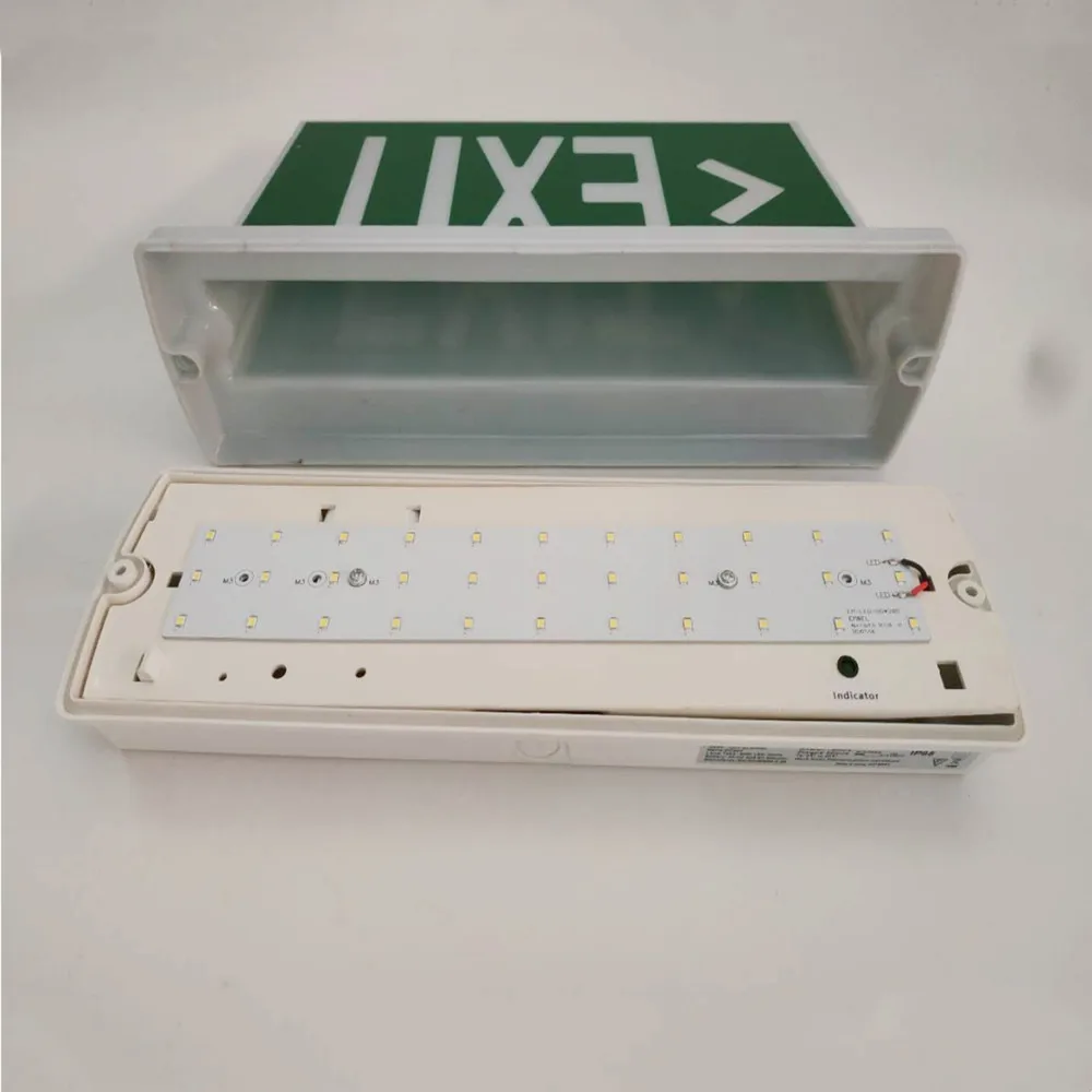 IP65 Waterproof Emergency Light Exit Sign for Outdoor/indoor