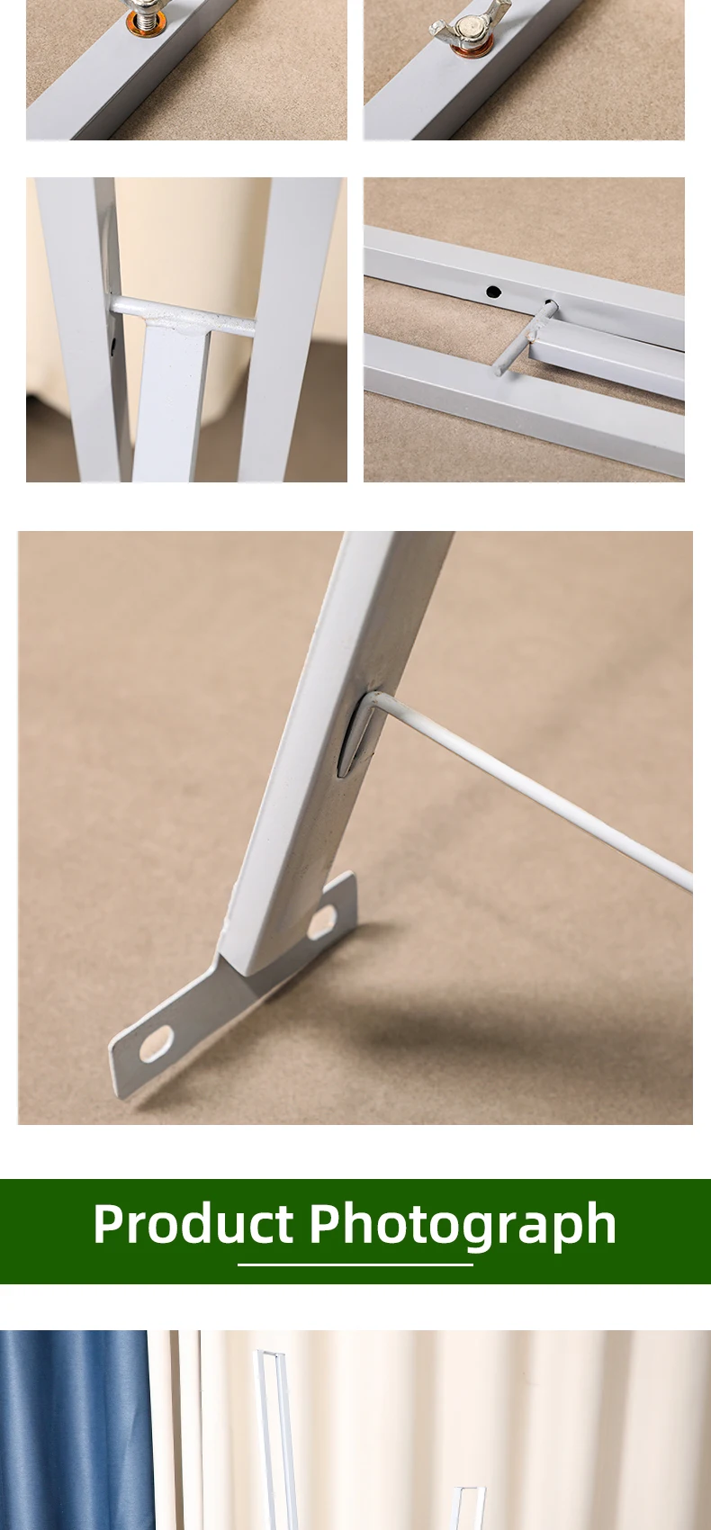 White Square Tube H-shaped Human Standing Sign Portrait Frame Special ...