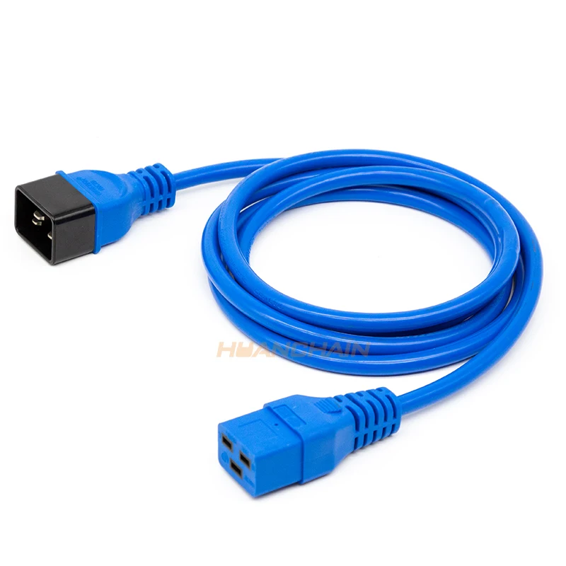 1m Heavy Duty 15a/125v Iec-320-c19 To Iec-320-c20 Computer Power ...