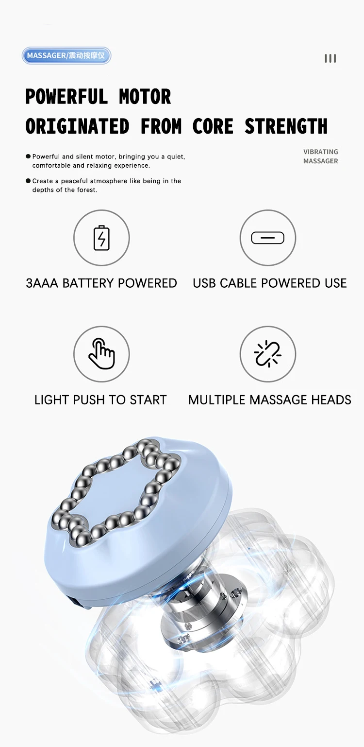2023 New Portable Handheld Body Massager for Whole-Body Massage