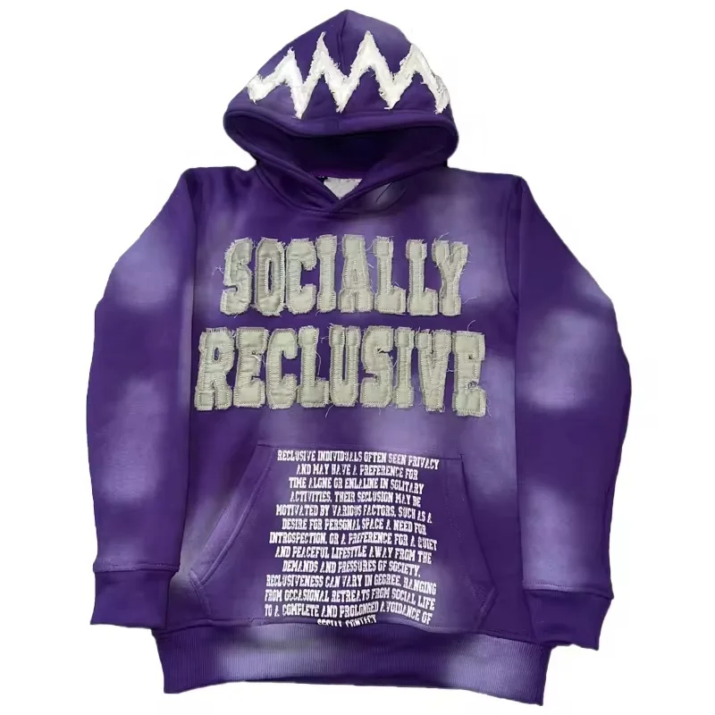 Shilun Custom Oem Heavyweight Acid Washed Hoodies Cotton Vintage ...