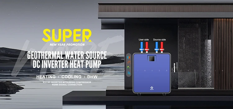 R290 Geothermal Inverter Water to Water Heat Pump 12kw