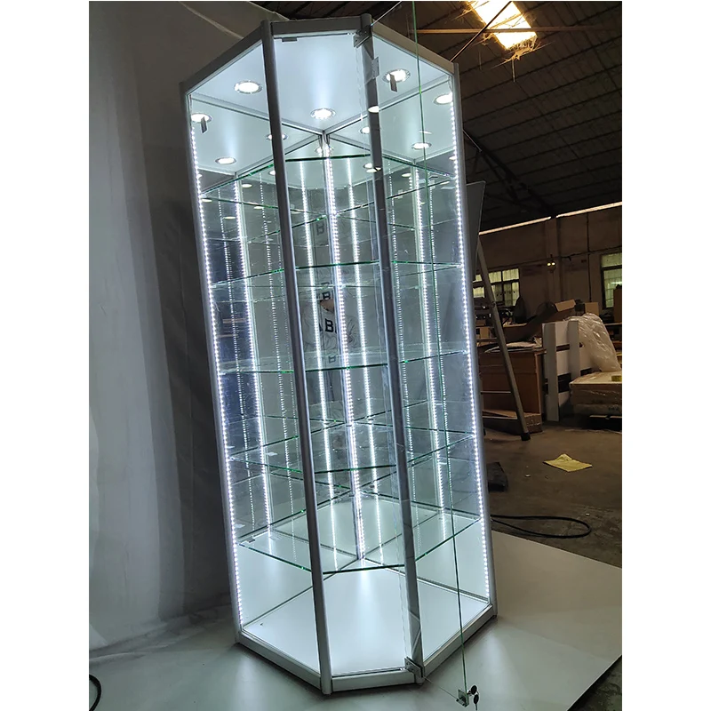 Wholesale Display Glass Showcase Corner Case/jewelry Showcase Display ...