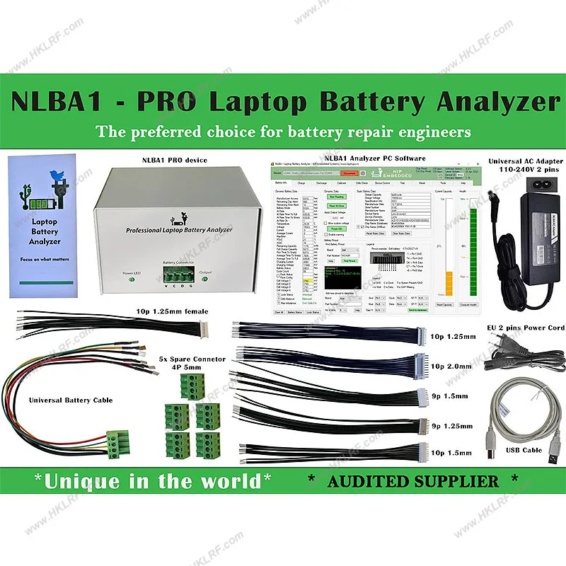 NLBA1-PRO Laptop Battery Analyzer & Tester - Efficient Charger ...