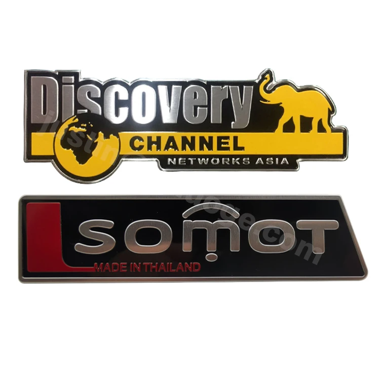 Custom Metal Logo Brushed Aluminium Label With Strong Adhesive Stamping ...