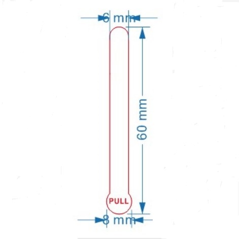 Customized Battery Insulating Pull Tabs Plastic Battery Insulation Pull ...