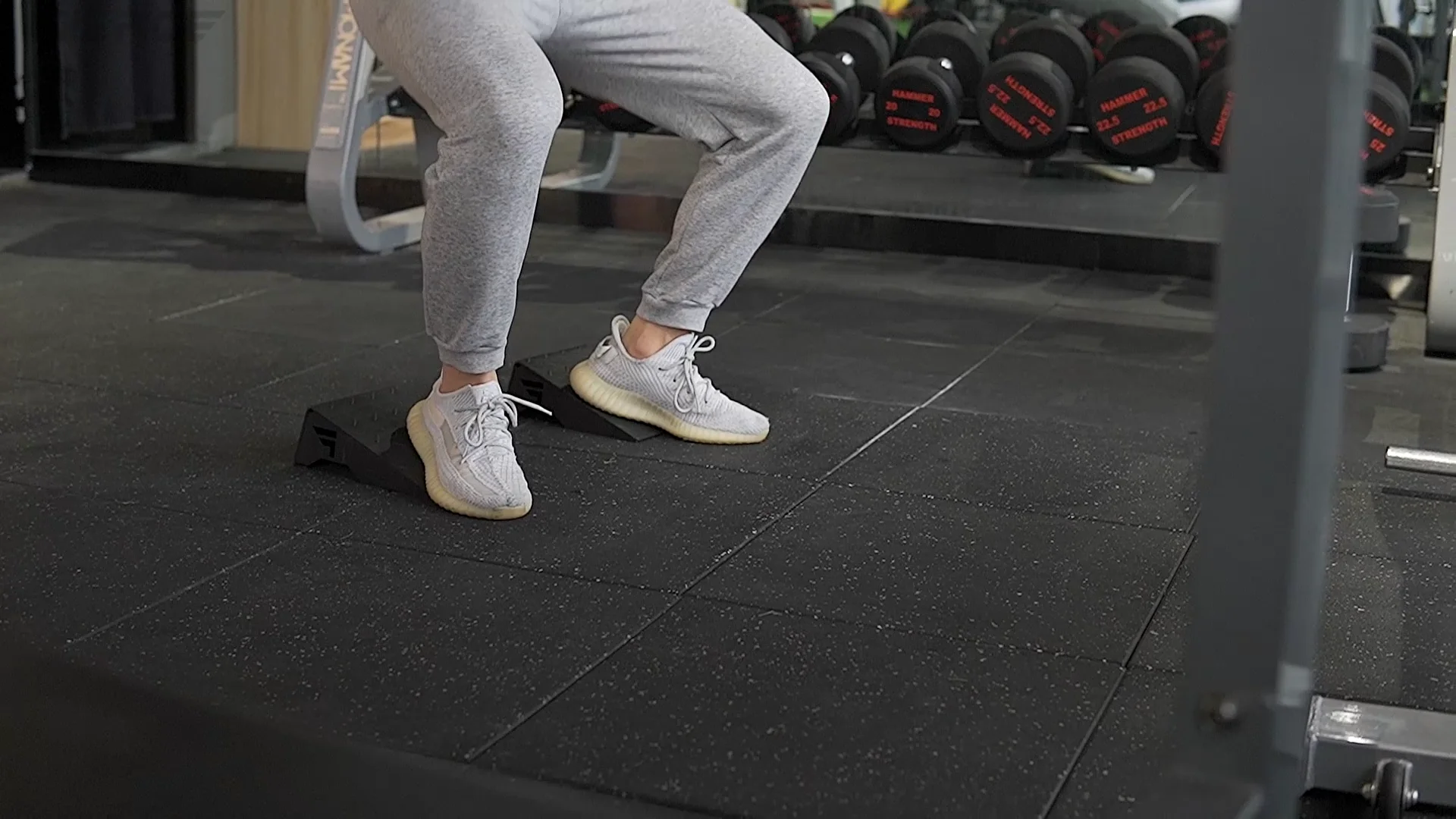 Squat Wedge Block (pair) Adjustable Non-slip Squat Ramp Board Improve ...