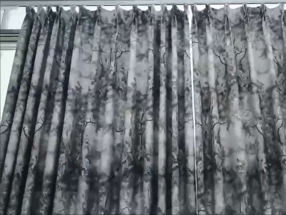 Luxury Vintage American Style Jacquard Curtain High Quality Blackout ...