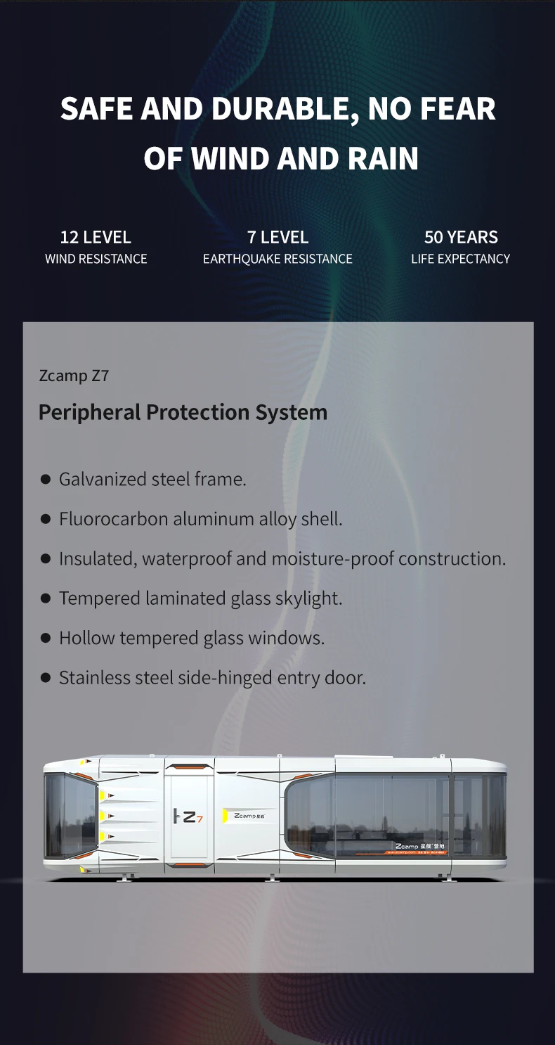Zcamp Z7 Camping Capsule - Modern Eco-Friendly Prefab House