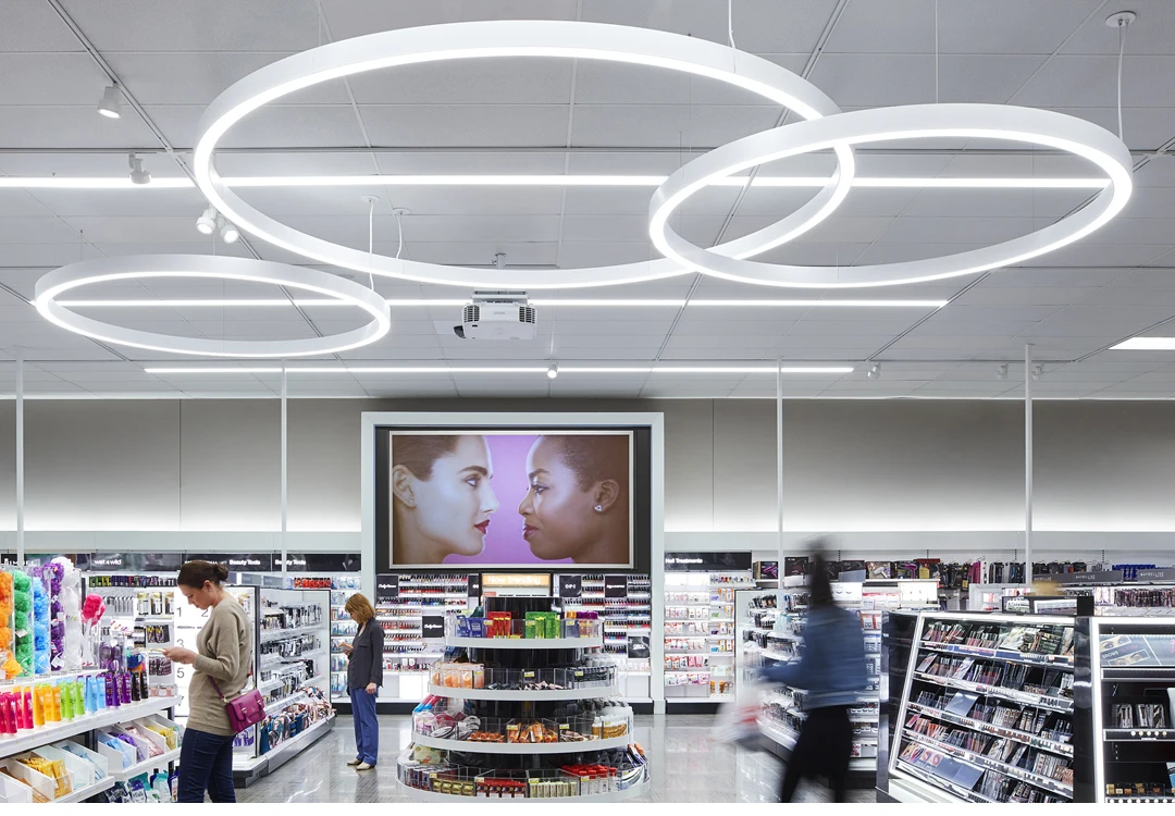 Luxury Circular Luxury Circular LED Chandelier Pendant Ceiling Light 1 ...