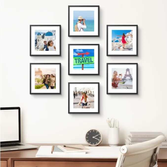 Customizable Photo Frames with Matboard - Modern & Simple
