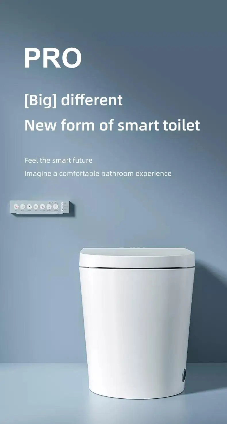 Modern Automatic Sanitary Ware Floor Mounted Elongated Auto Flush Foot ...