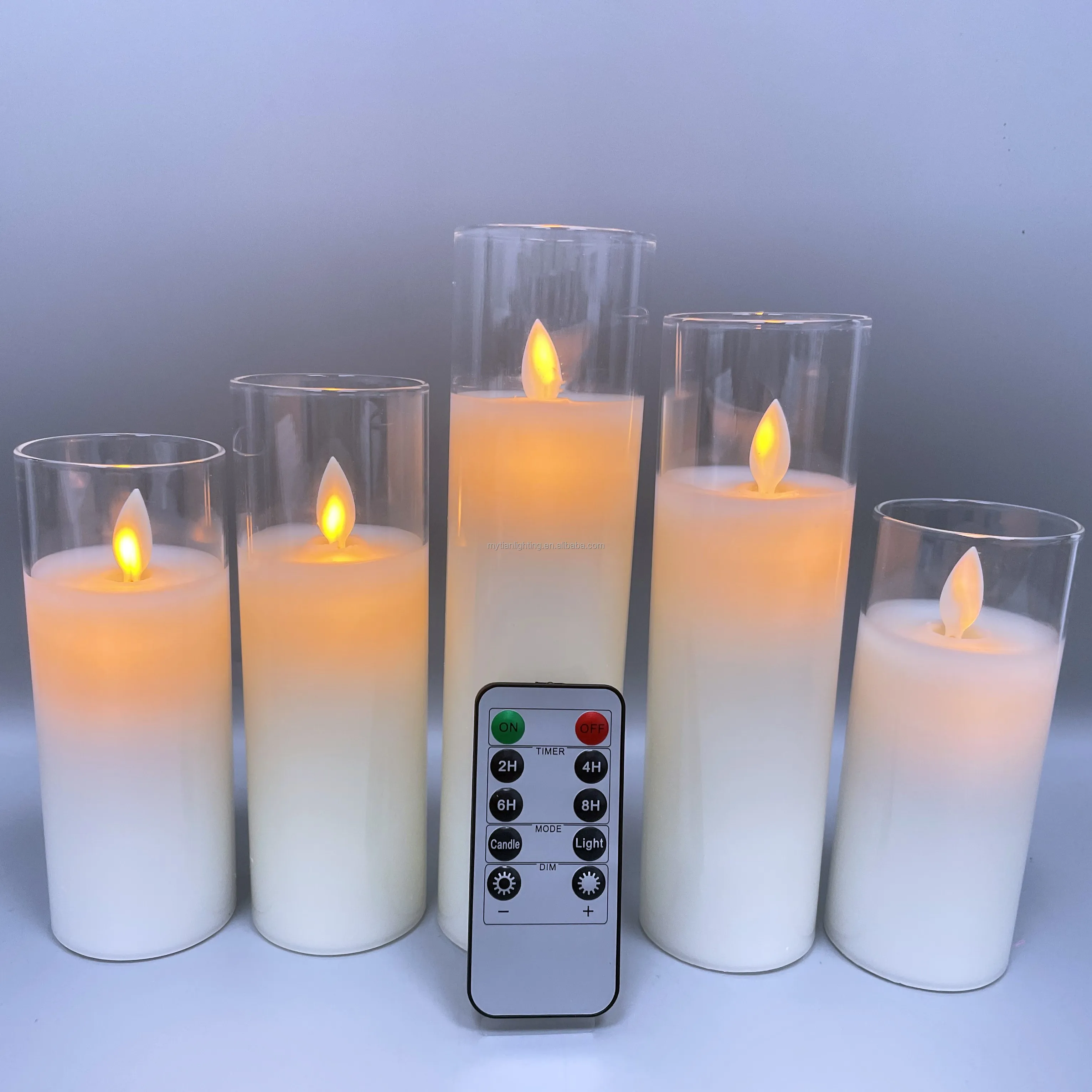 Wholesale Led Candles With Remote Control Set Of 5 High Real Wax ...