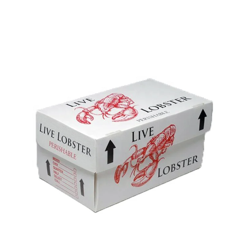 PP Corrugated Seafood Shipping Containers - Durable & Biodegradable