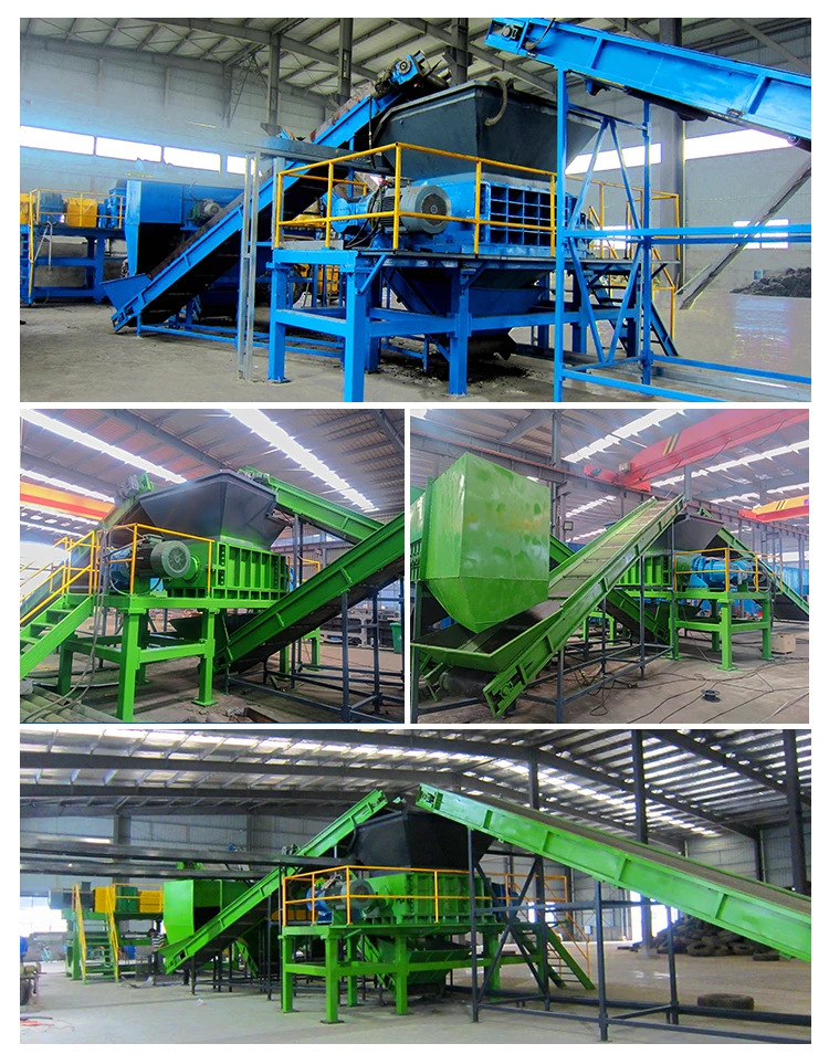 Tyre Recycle Machine/tire Recycling Production Line Tire Shredder ...