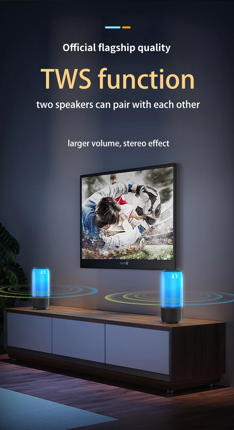 Pulse 4 Wireless Bt Speaker Portable Kaleidoscope Pulse 4 Led Luminous ...
