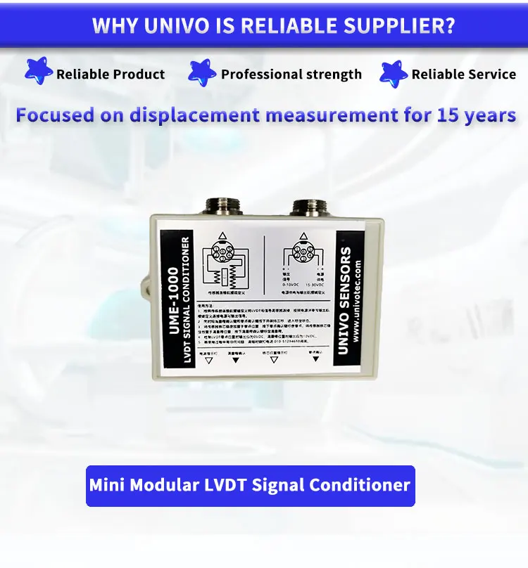 Univo Ume1000y Lvdt/rvdt Half Bridge Sensor Displacement Detection ...