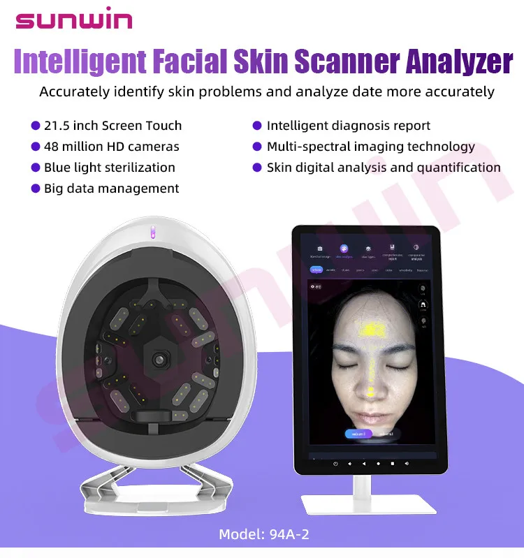 2024 Professional 3d Skin Test Analyzer Facial Scanner Analyzer Device ...
