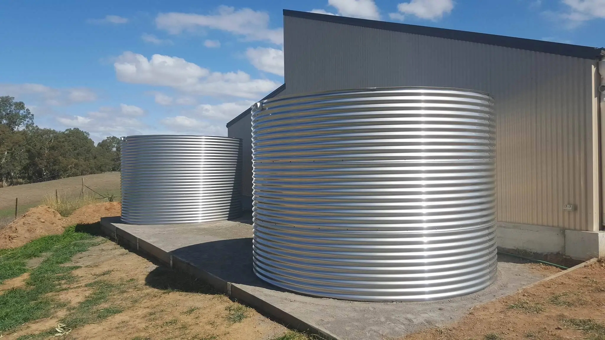 Corrugated Steel Water Tank 15000 Liter for Farm and Industrial Use ...