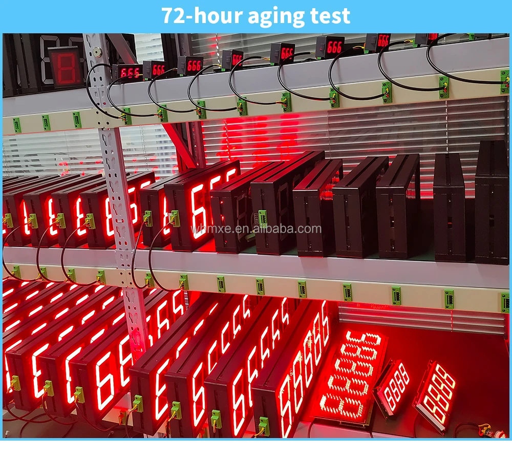 Modbus-RTU/ASCII Industrial LED Segment Display Double Faced LED Number ...