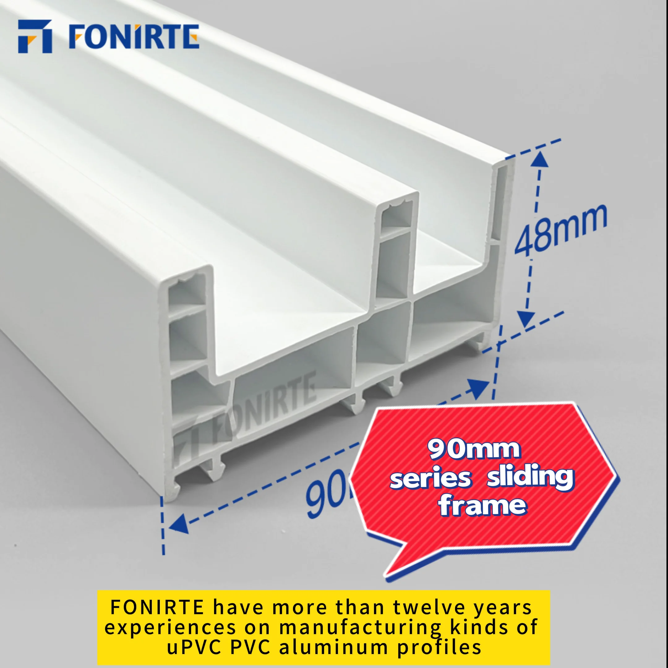 Fonirte Upvc Window Profile Manufacturers Doors And Windows Extrusion Plastic Profiles - Buy ...