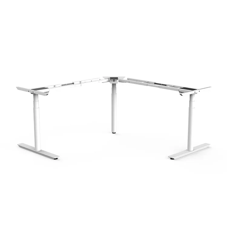 Zgo Ergonomic Metal L Shape Height Adjustable Extendable Office Stand ...