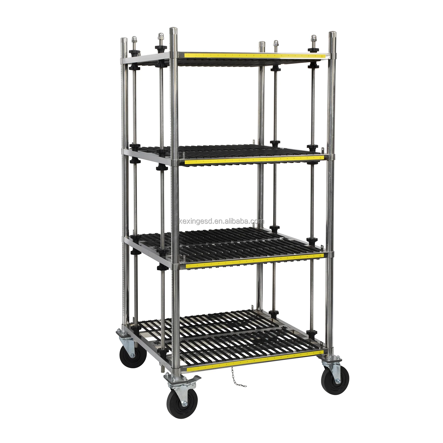 High Quality Vertical ESD PCB Storage Cart - Stainless Steel Trolley