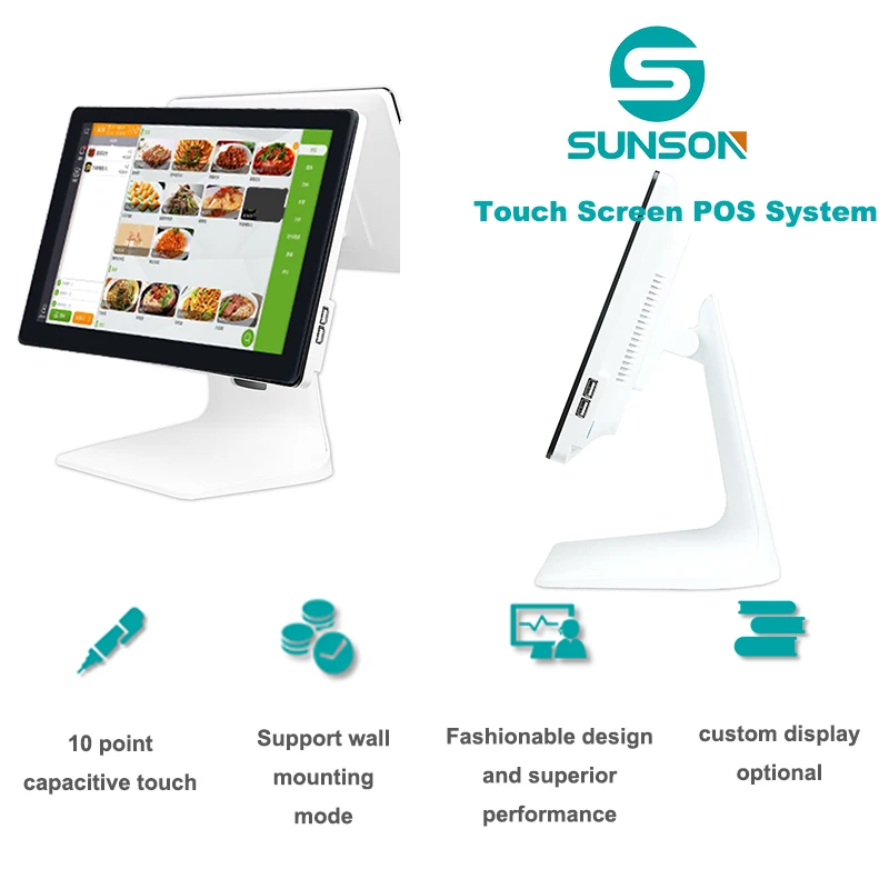 New Dual Screen Pos Machine For Sale With Stand Cash Register All In ...