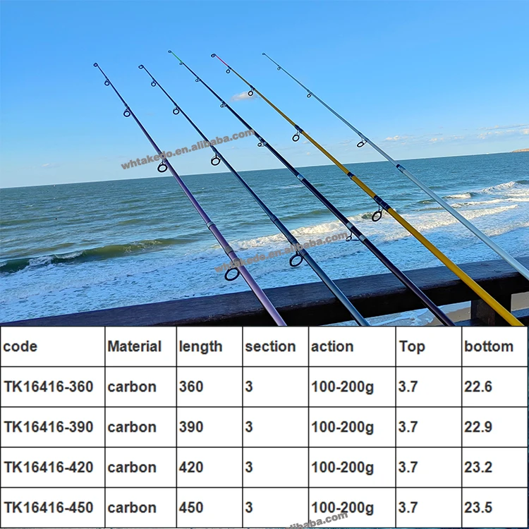 Takedo 2023 New Surf Casting Rod Chinese Oem Tk16416 Fishing Carbon 3 ...