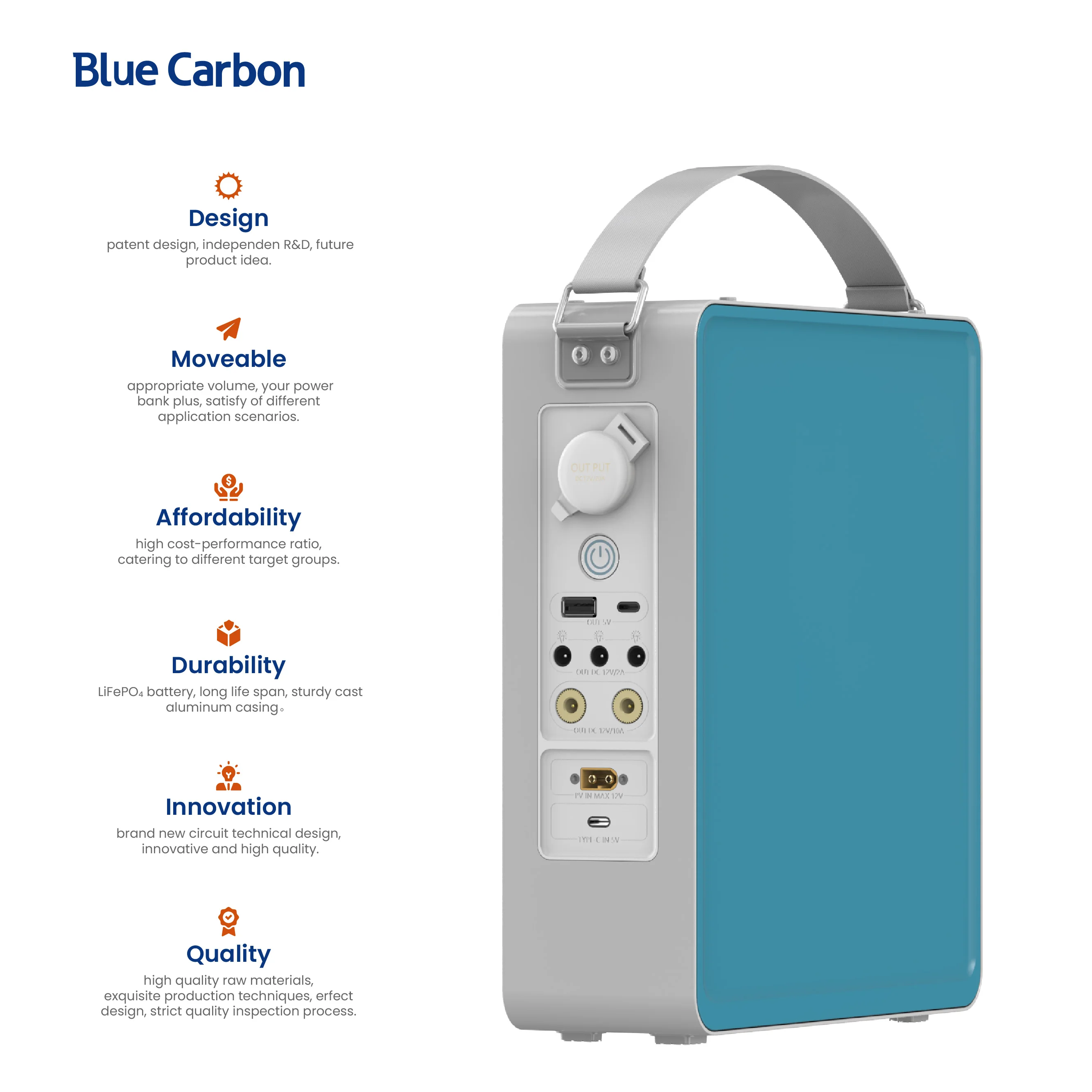 Blue Carbon High Quality 500wh Lifepo4 Battery More Than 6000 Cycles ...