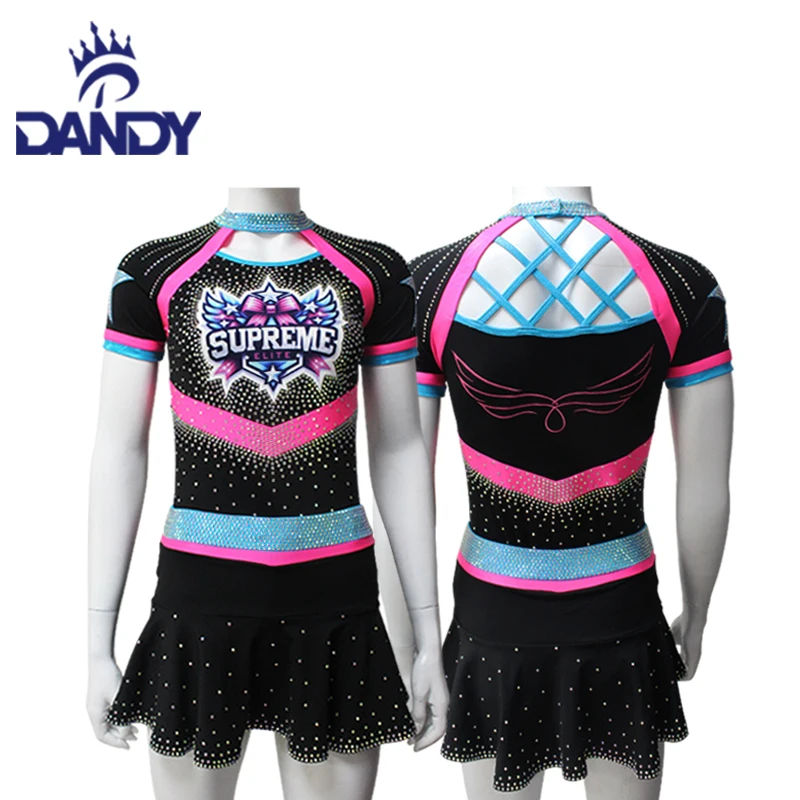 Custom Dandy Sports Cheerleading Uniforms Cheerleader Long Sleeve ...