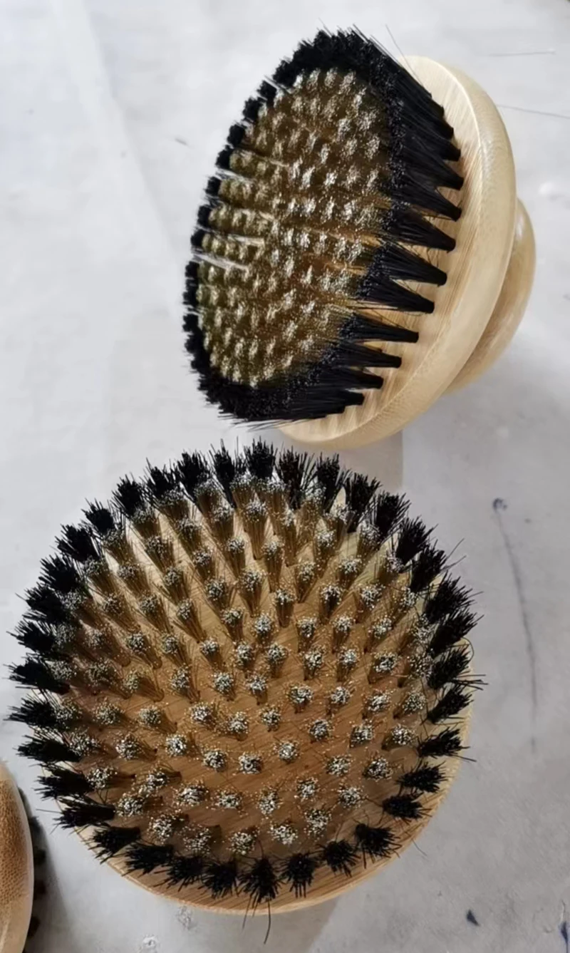 Custom Logo Dry Brush - Natural Sisal Bristles for Body