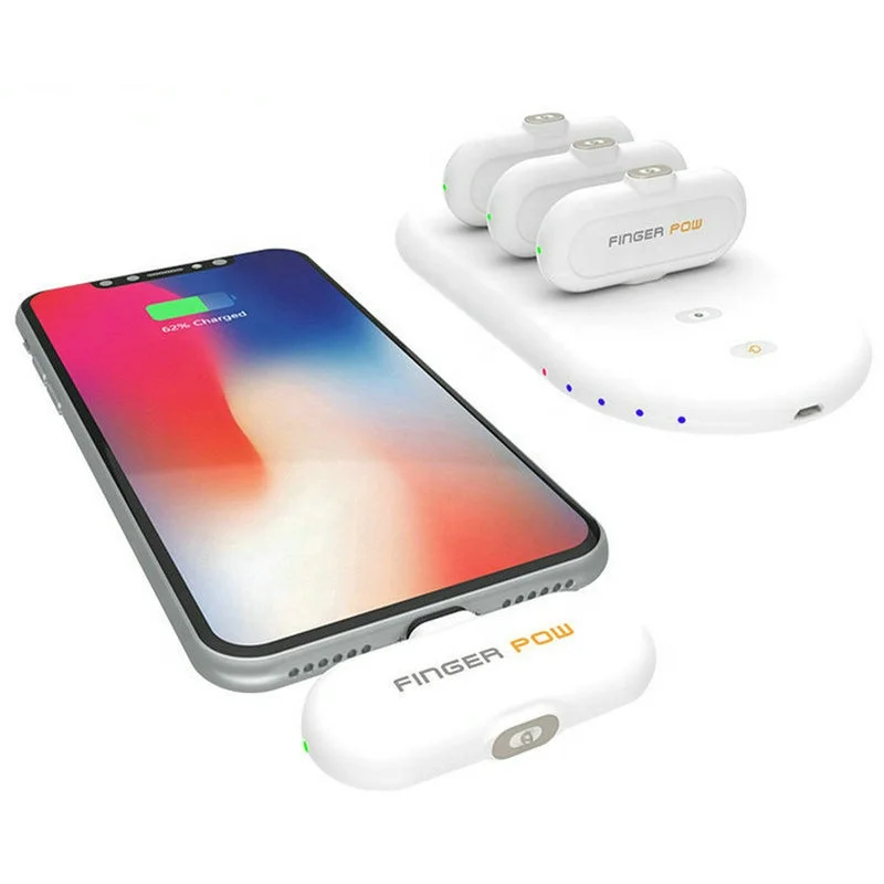 Original Finger Pow 2 Mini Fingerpow Charging Power Bank Emergency Power Bank Portable Magnetic Mobile Fast Charger Power Bank