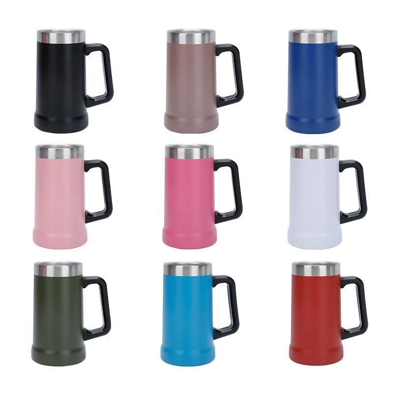 2024 Wholesale Beer Cup 24oz Grip Original Stainless Steel Vacuum Beer ...