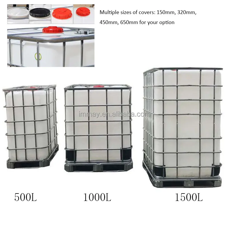 Galvanized Steel Frame 1500L Chemical Reagent Storage IBC Tank
