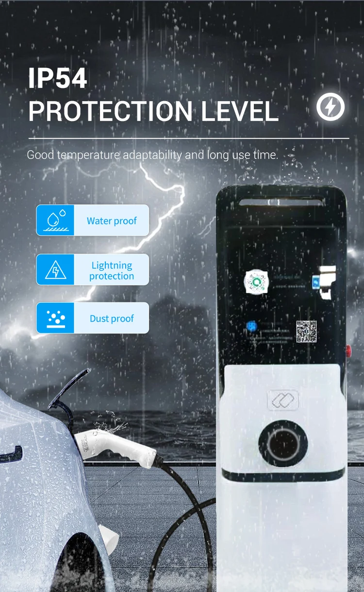 Home Parking 7kw Ev Charger Wallbox Ac Charging Pile Wall Mounted Ev ...