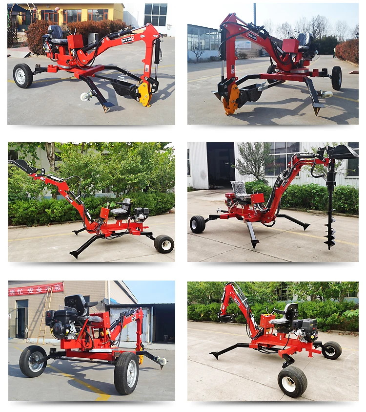 2025 Towable Backhoe Mini Spider Excavator - 360° Rotation