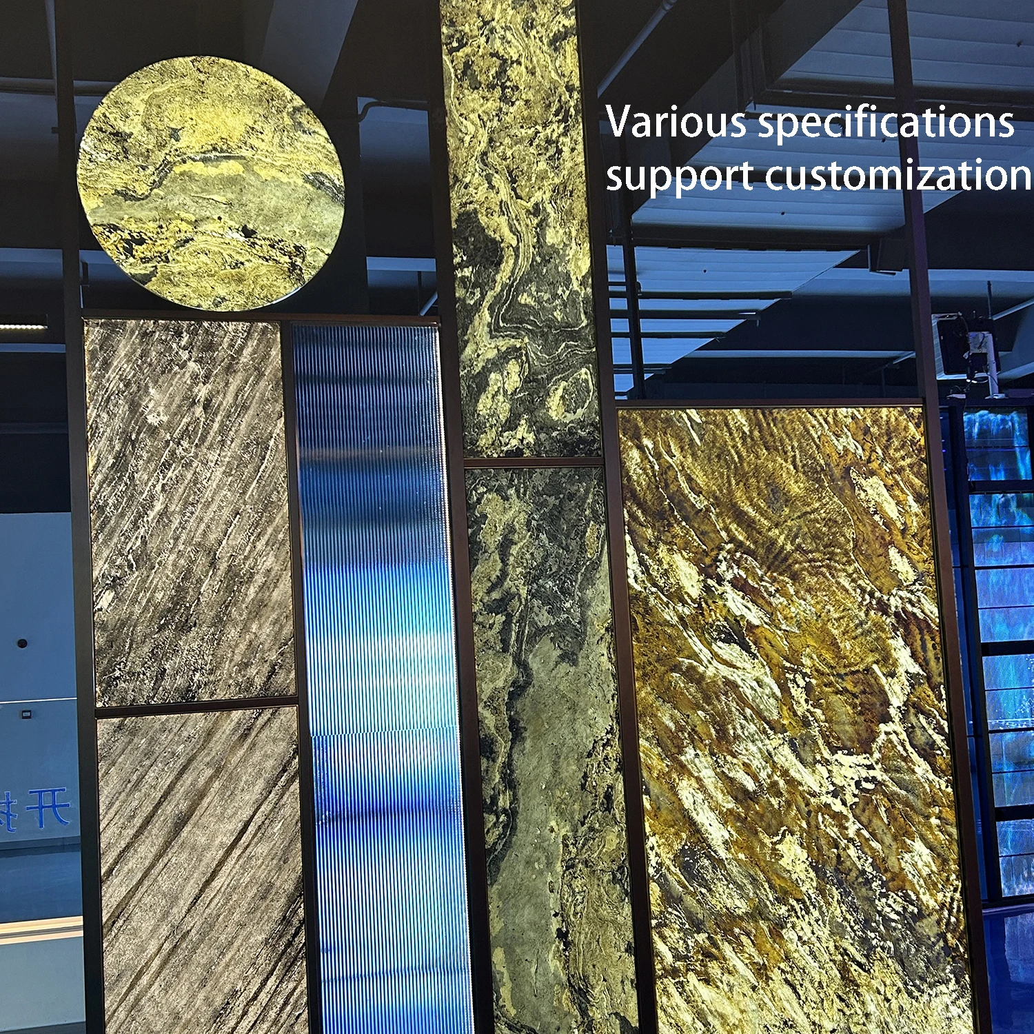 Stone Stack Cladding Backlighting Countertops Golden Supplier Stone ...