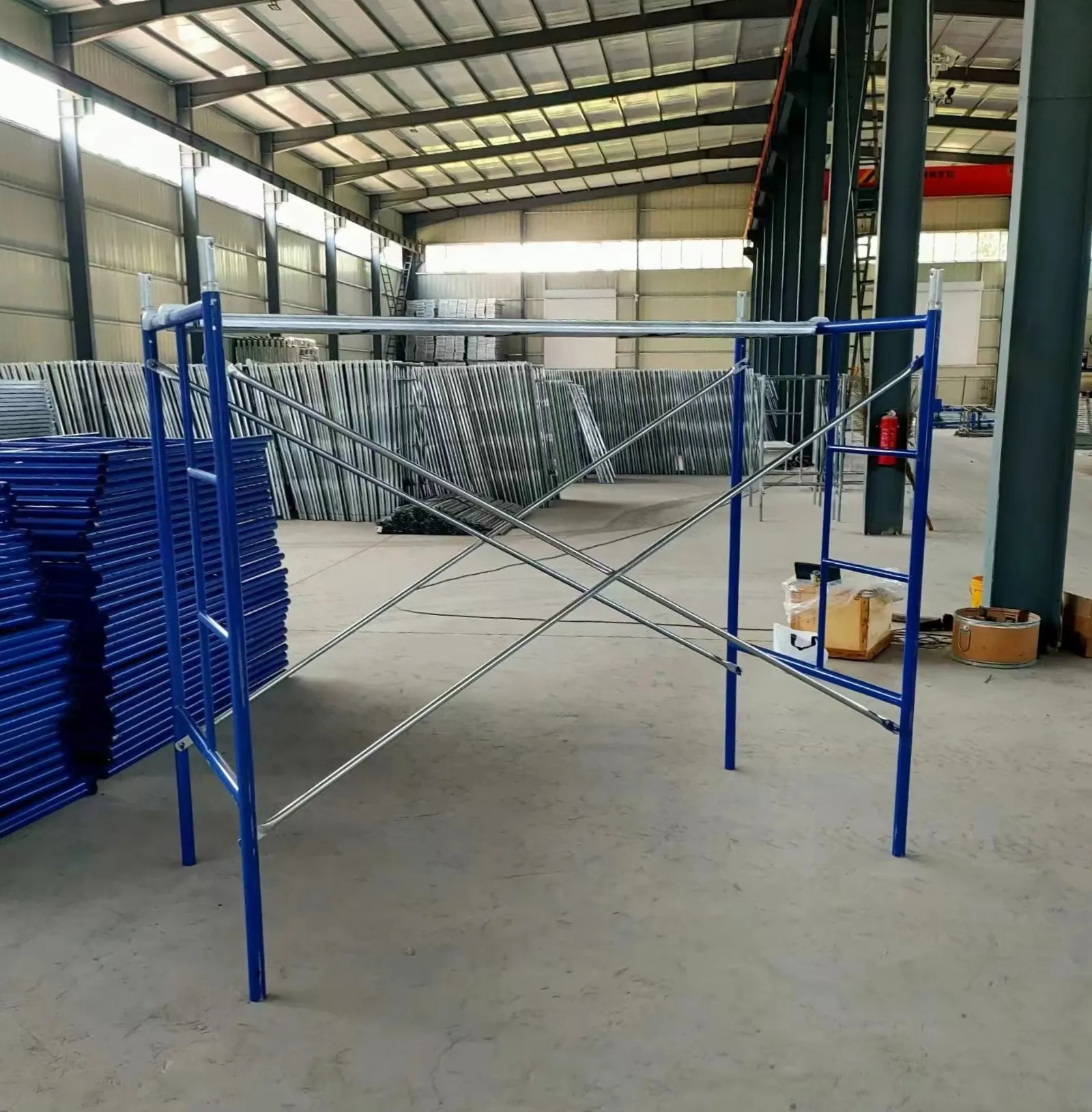 Galvanized Ladder Frame Scaffolding X Tubular A Frame Scaffold Tower ...