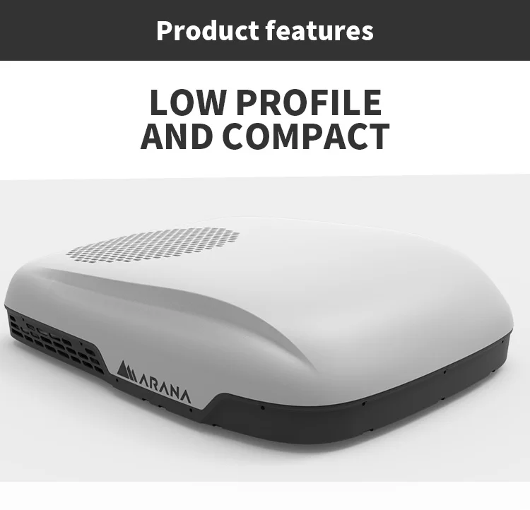 220V Truck Cab Rooftop Air Conditioner for Caravan Motorhome VW Bus ...