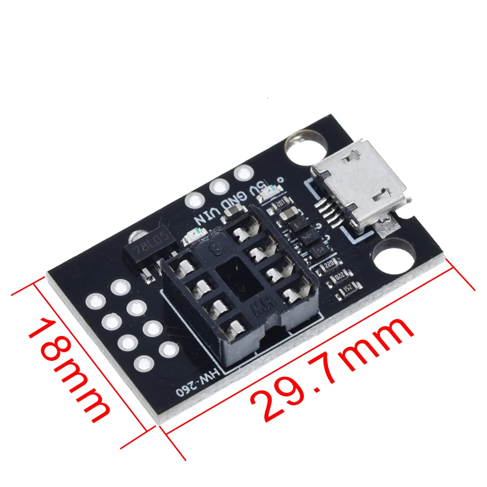 Pluggable Development Board For Attiny13a/attiny25/attiny45/attiny85 ...