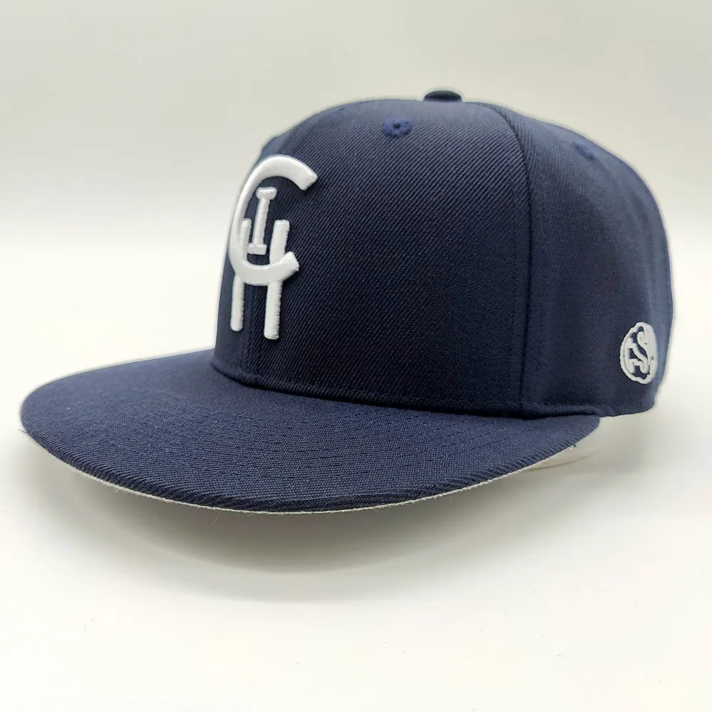 Shop Our 6 Panel Custom Flat Brim Hats with 3D Embroidery