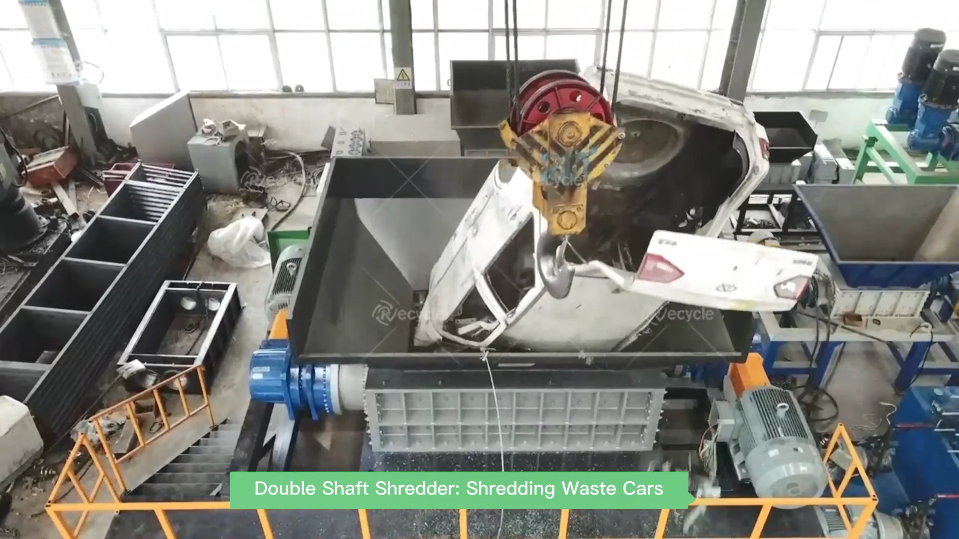 Heavy Duty Industrial Waste Tire Shredder,Scrap Car Tire Shredder Machine,Tyre Shredding - Buy ...