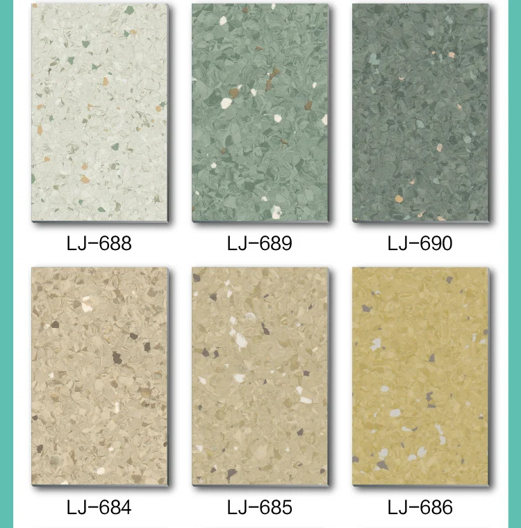 Durable Anti-Bacterial PVC Flooring Tile for Hospitals - Heterogeneous ...