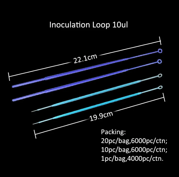 Laboratory 1ul 10ul Disposable Inoculating Loops Plastic Inoculation Loop| Alibaba.com