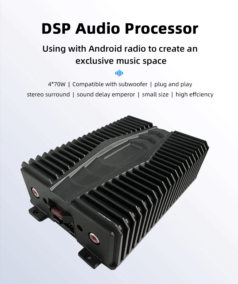 Car Audio Amplifier Processor 4 Way DSP Car Amplifier for Android Big ...