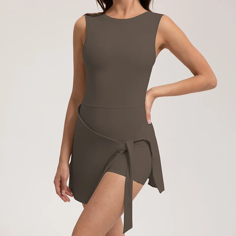 Women's Cross Strap Casual Fitness Dress Berunner Beautiful Back Yoga ...