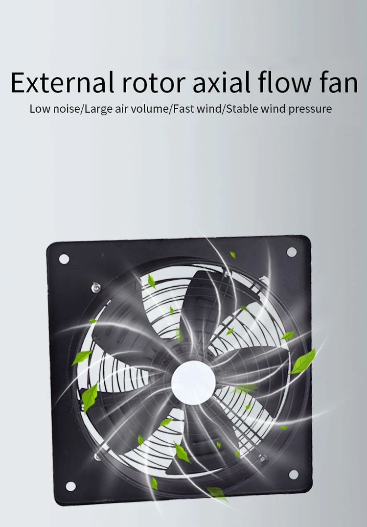 High-power Industrial Axial Flow Ventilation Fan Strong Pipeline ...