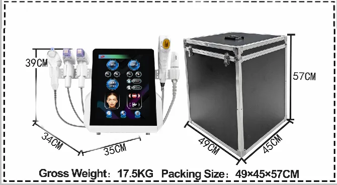 Korean Professional Vmax Facial Lifting Ultra Skin Care Machine Skin ...